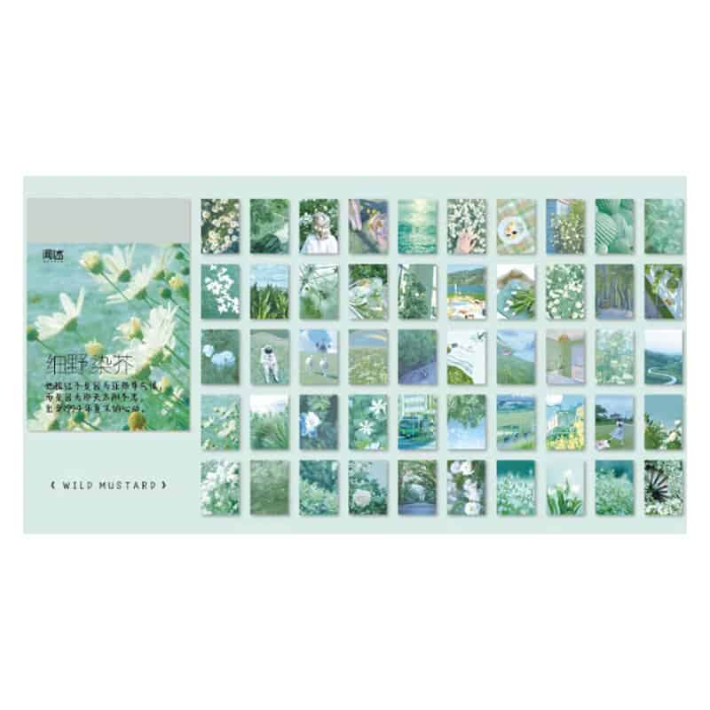 Scrapbook Journaling Sticker Book Green - 50 Pieces - La Laila