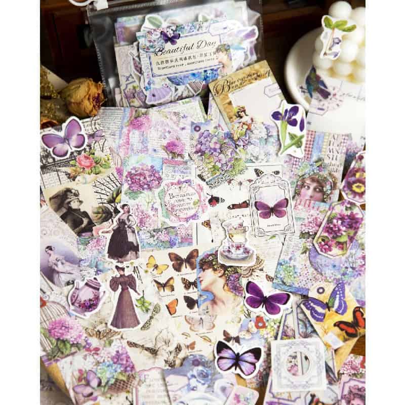 Aesthetic Scrapbook Supplies Kit - 200 Pieces - La Laila