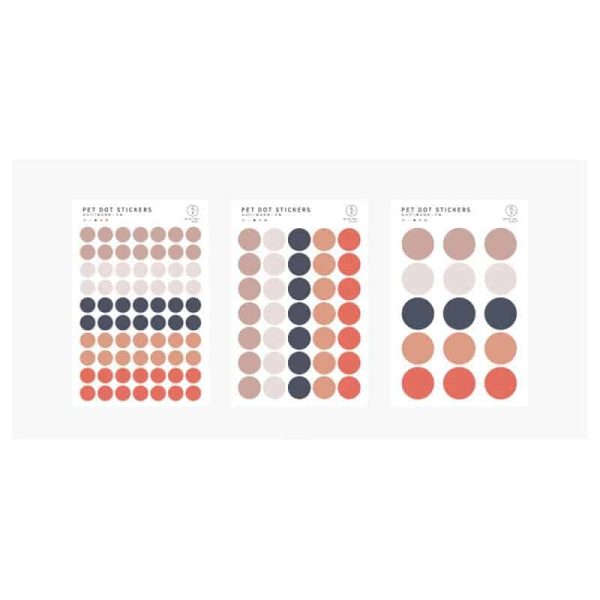 Dotting Round Stickers Bujo Journaling Accessories - Dawn