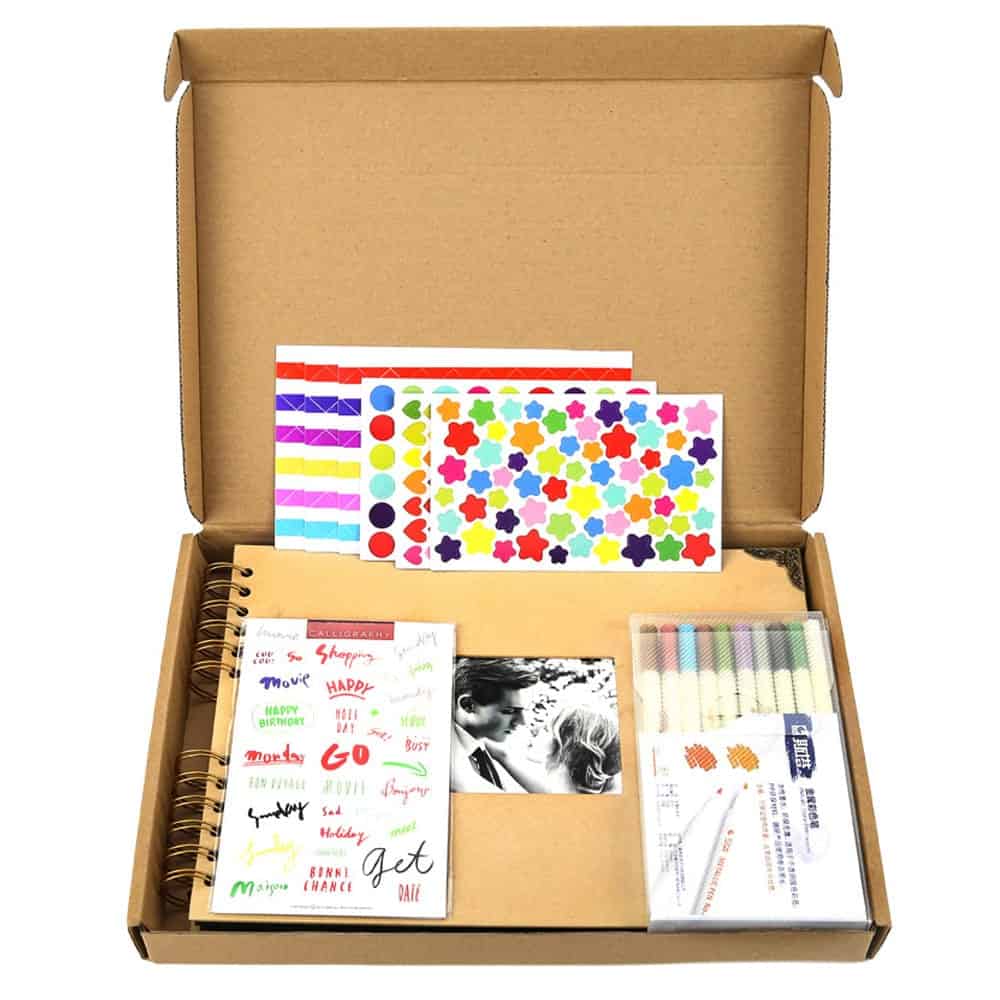 Scrapbook Album Kit Black - Gift Set