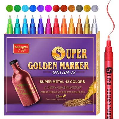 Super Metallic Marker Set of 12 - La Laila