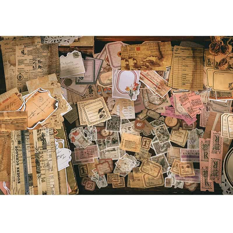 Scrapbook Journaling Materials Kit - Ephemera Pack 200 - Orange