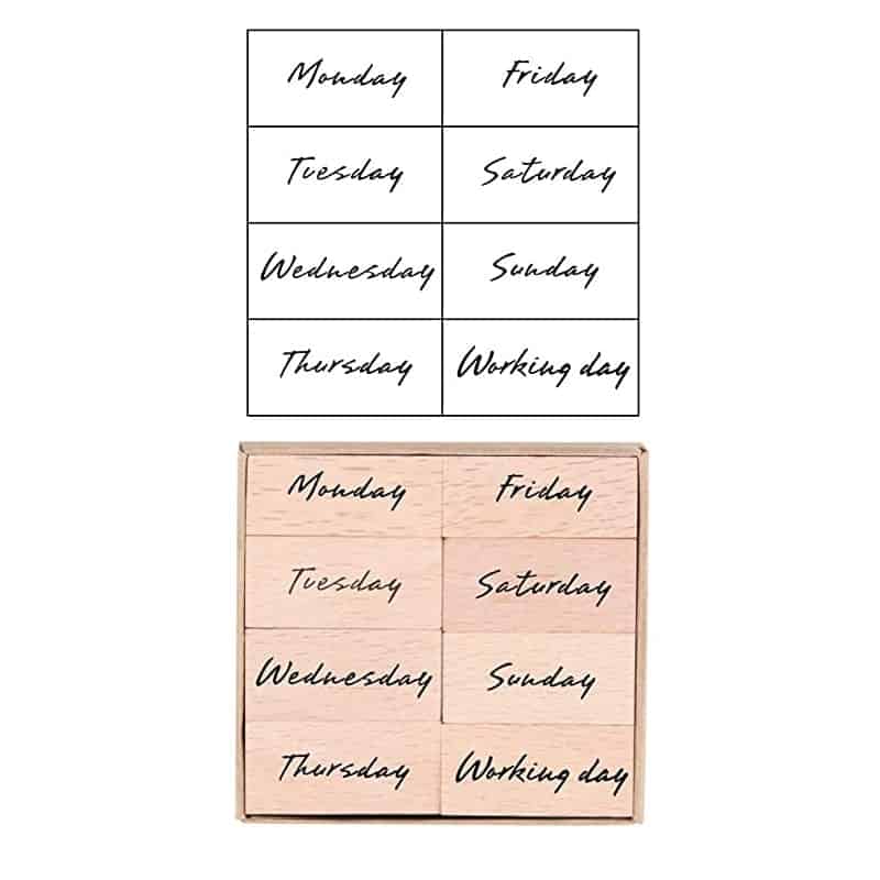 Days of Week Stamps Archives - La Laila