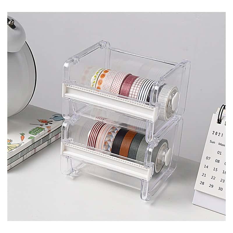 Washi Tape Cutter Dispenser Holder - Clear - La Laila